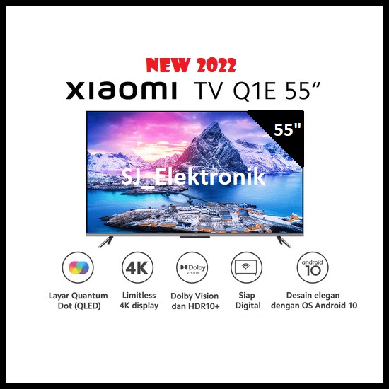 Jual (KHUSUS LUAR KOTA) LED TV Xiaomi TV Q1E 55" QLED MI TV 55 Inch Android UHD4K Bezel Less ...