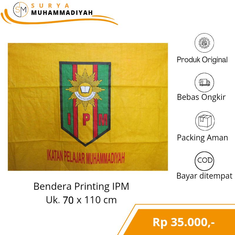 Jual Bendera Printing IPM Ikatan Pelajar Muhammadiyah | Shopee Indonesia