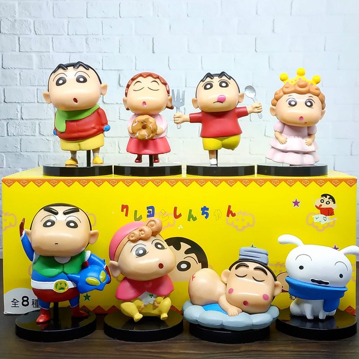 Jual Crayon Shinchan Shin Chan Action Figure Set 8 | Shopee Indonesia