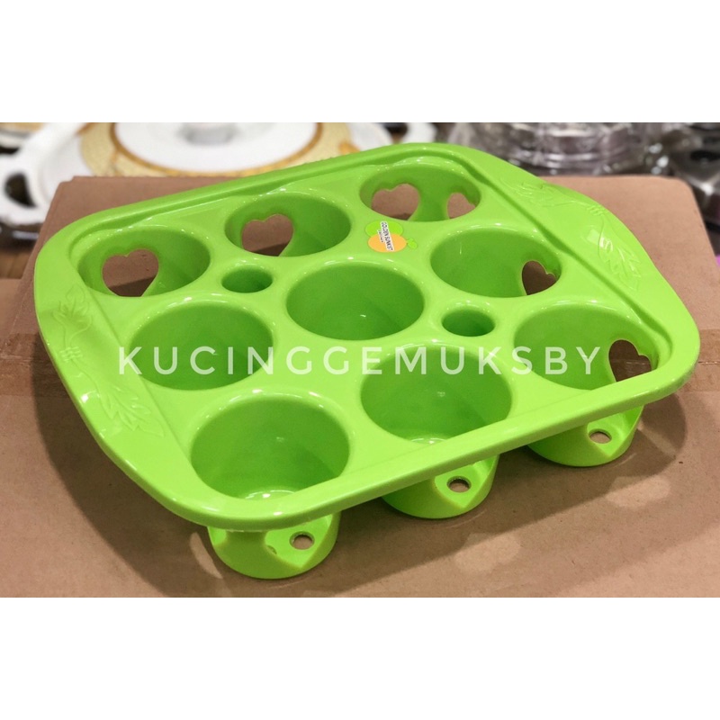 Jual Rak / Tempat Gelas Akua isi 9 Golden Sunkist Model Baru RA 9043 ...