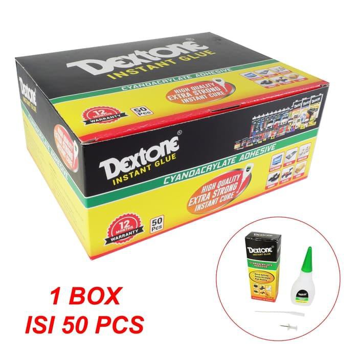 Jual Jual SUPER GLUE (1 BOX ISI 50 PCS) LEM DEXTONE INSTANT GLUE ...