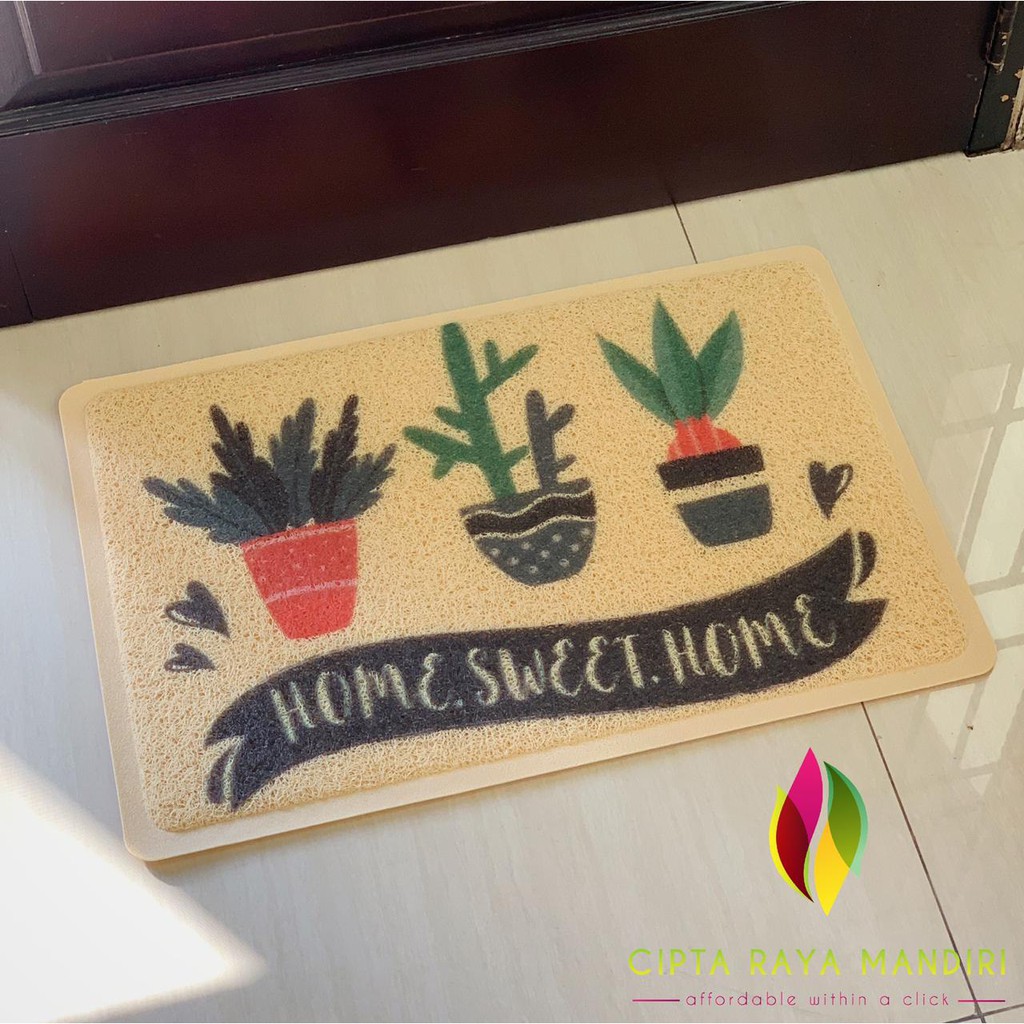 Jual Keset Cushion Mat Uk 40X60cm Keset Rumah Keset Kaki PVC Gambar ...
