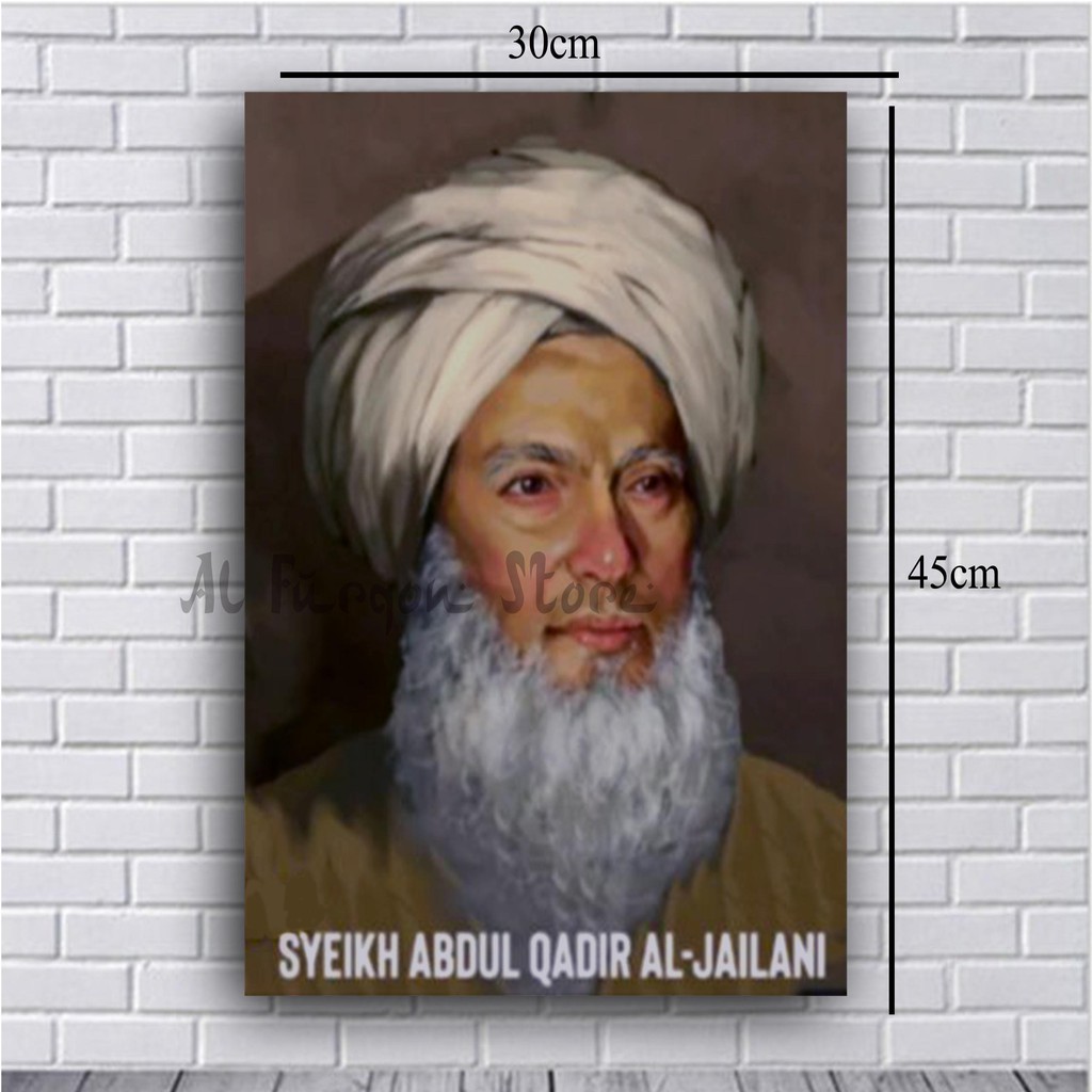 Jual SAQ 3 / POSTER FOTO SYEKH ABDUL QODIR AL JAILANI / HIASAN DINDING ...