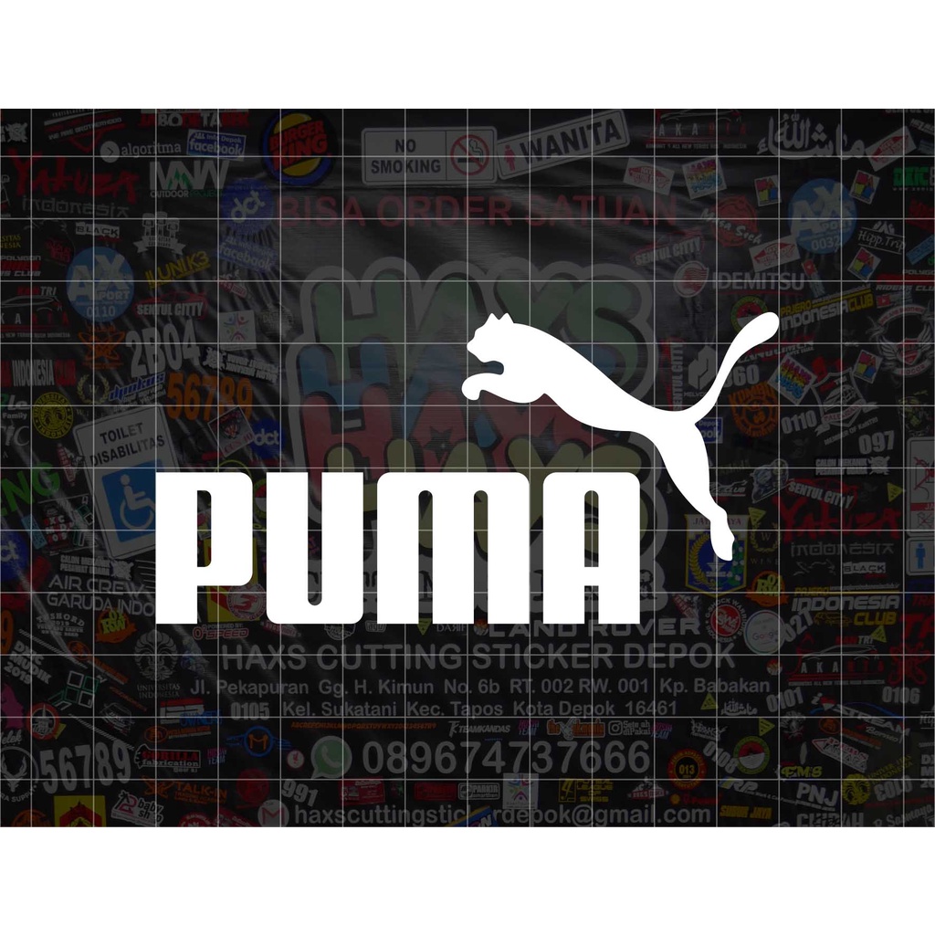 Jual Cutting Sticker Logo Puma Ukuran 10 Cm Untuk Mobil & Motor ...