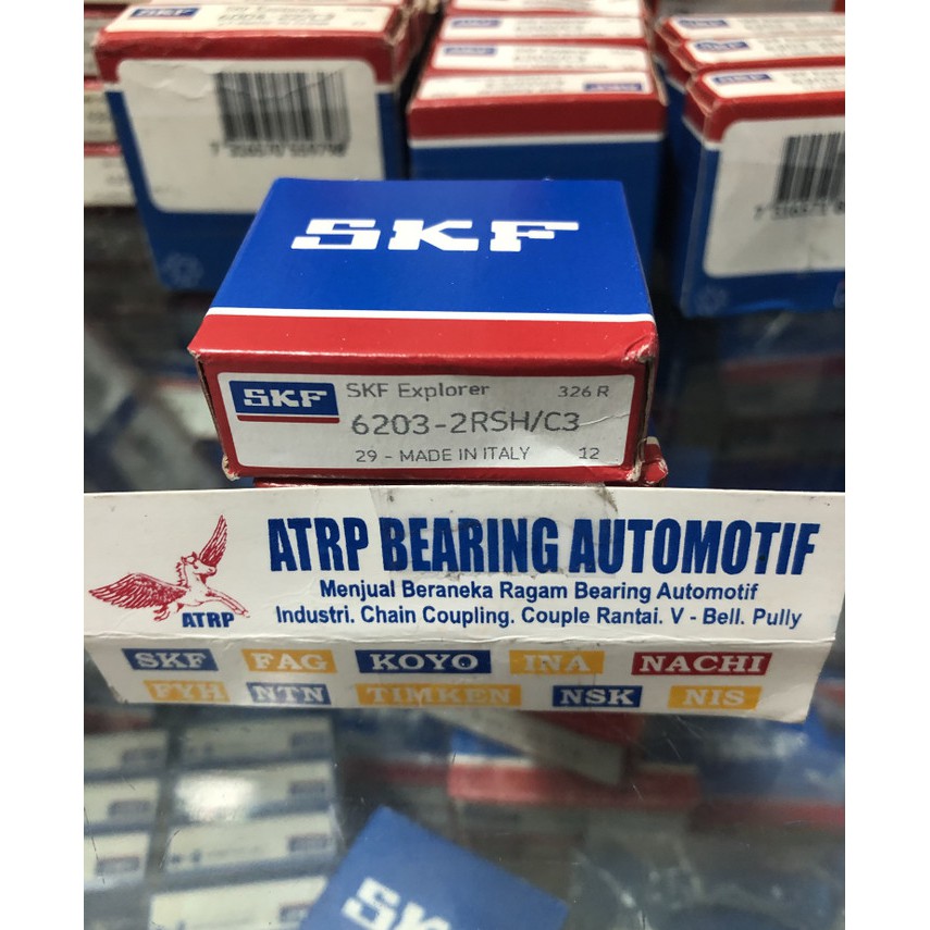 Jual BALL BEARING 6203 2RSH/C3 6203 2RS C3 SKF ORIGINAL 17X40X12 ...