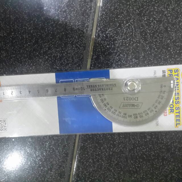 Jual Busur Derajat / Protractor Stainless 15 Cm C-MART | Shopee Indonesia
