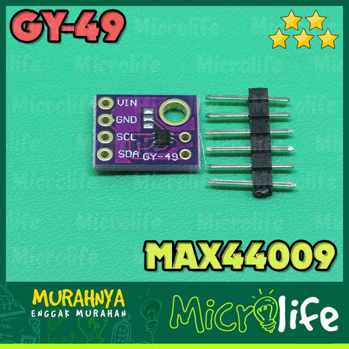 Jual GY-49 AMBIENT LIGHT SENSOR MODULE DETEKSI CAHAYA MAX44009 | Shopee Indonesia