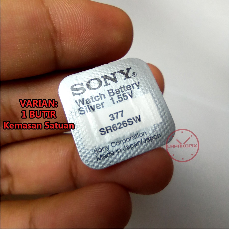 Jual Baterai Jam Tangan Sony type SR626SW 377 Battery 626 Batu Batre SR ...