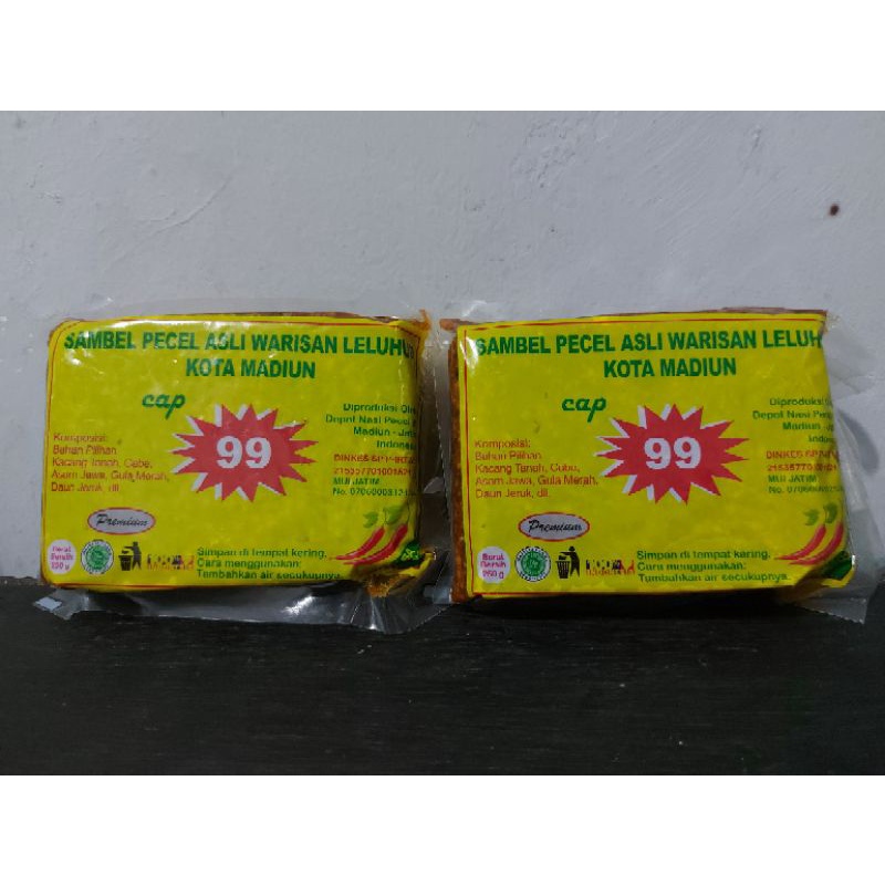 Jual SAMBEL PECEL CAP 99 ASLI KHAS KOTA MADIUN GADOGADO BUMBU KACANG ...