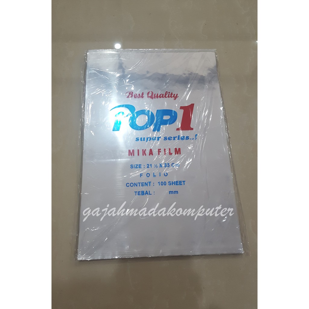 Jual Plastik Mika Film cover POP One Pop 1 Pop1 jilid buku A4 dan F4 | Shopee Indonesia