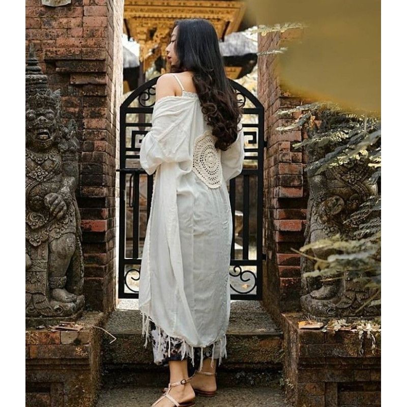 Jual Outer Rajut Premium Bali Rumbai/ Outer Pantai Panjang | Shopee ...