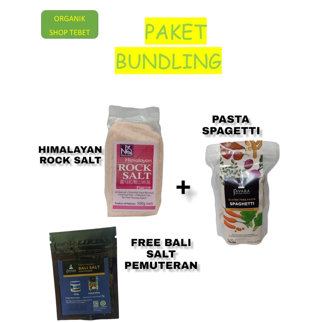 Jual Paket Bundling - Himalayan Rock Salt 500gr + Javara Pasta ...