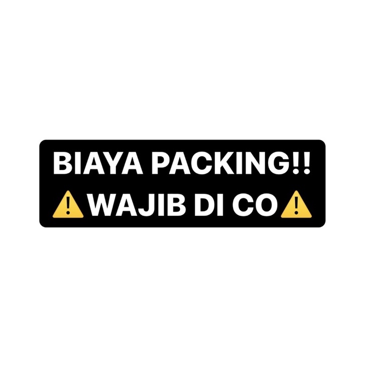 Jual BIAYA PACKING (wajib co) | Shopee Indonesia