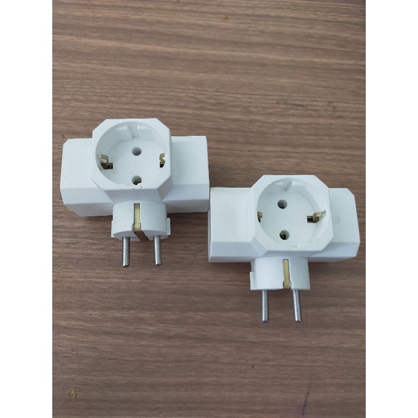 Jual STEKER T BROCO ARDE Terminal Cabang Colokan 3 arah | Shopee Indonesia