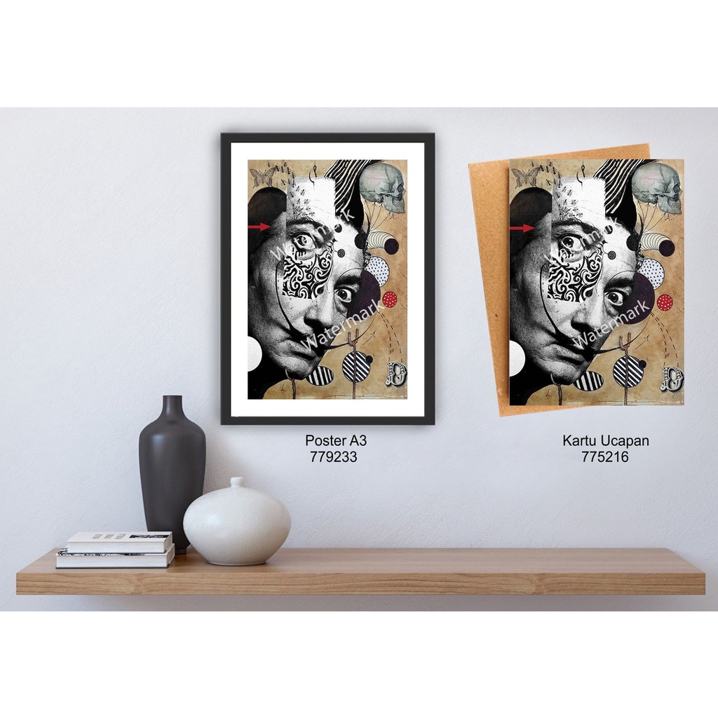 Jual Poster 88 / Poster Bingkai / Kartu Ucapan / Surealism / JV / 1460 ...