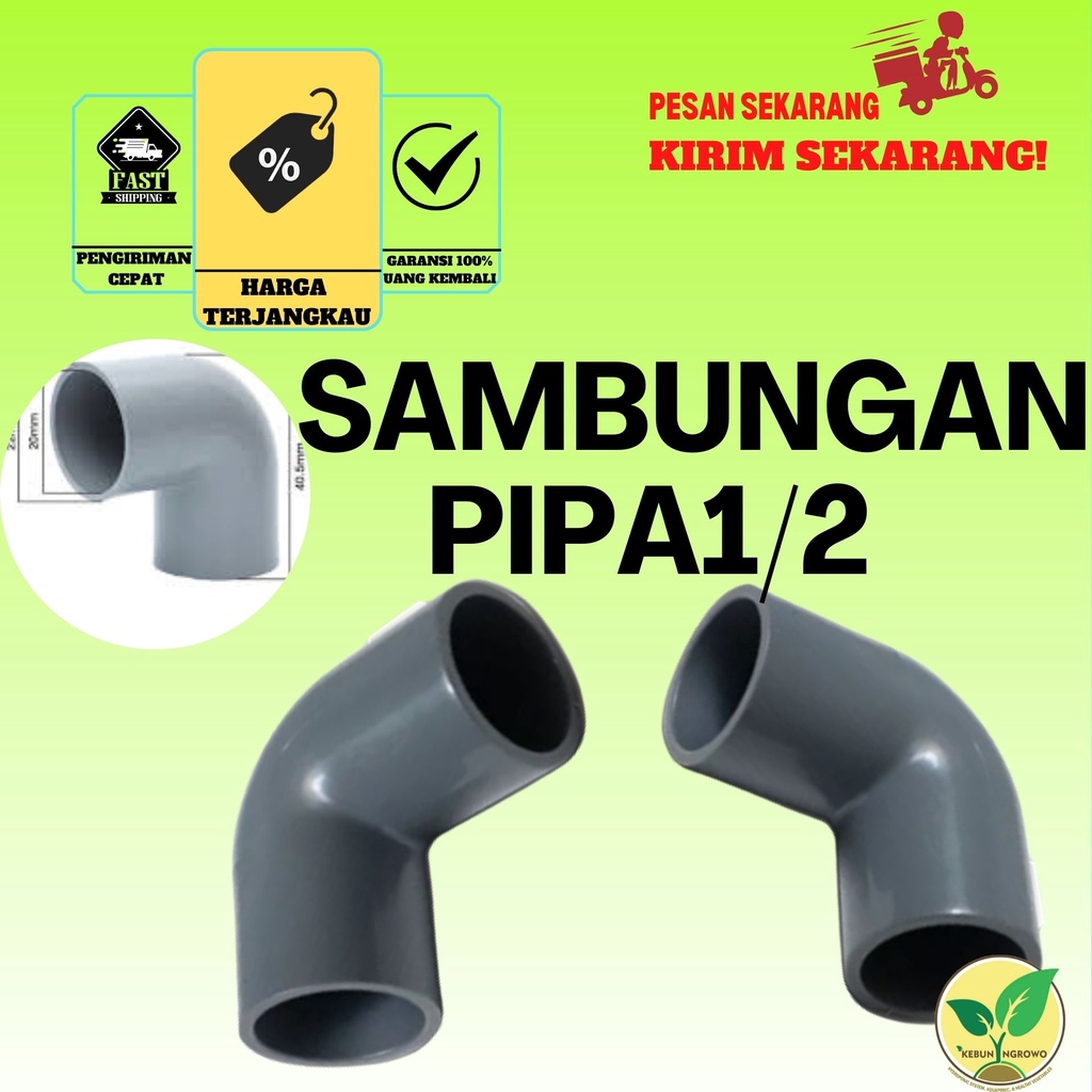 Jual Sambungan Pipa PVC L Kene knee Elbow 1/2 Jaya | Shopee Indonesia