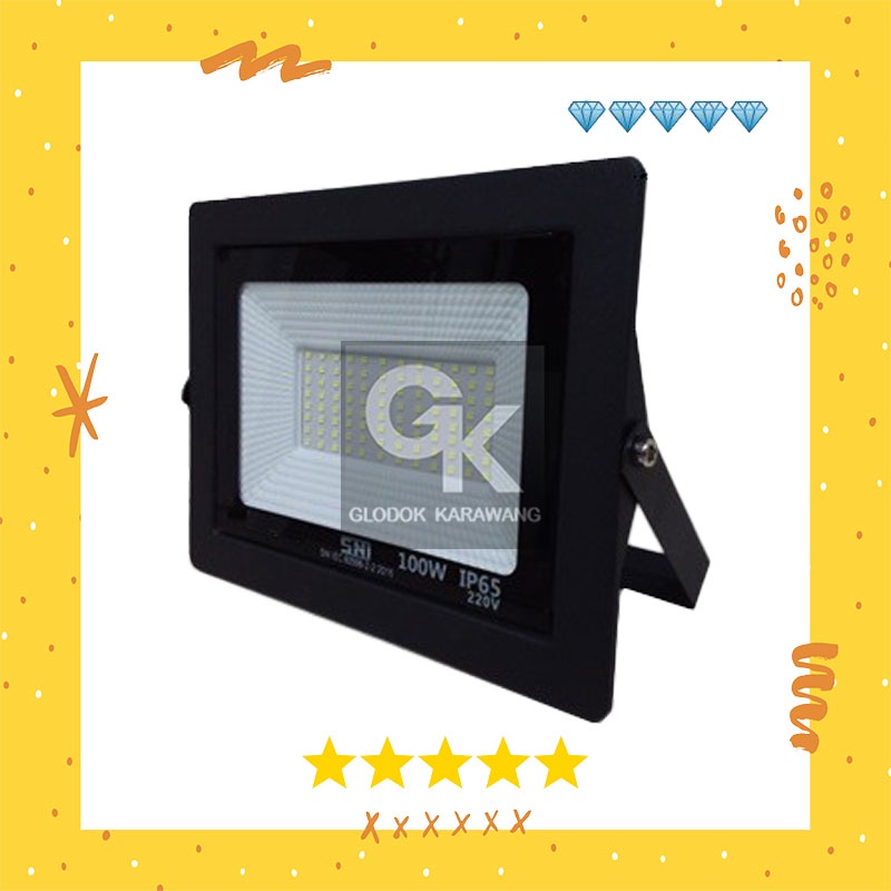 Jual Lampu Sorot LED 100W LED Flood Light 100 W Tembak Outdoor 100 Watt | Shopee Indonesia