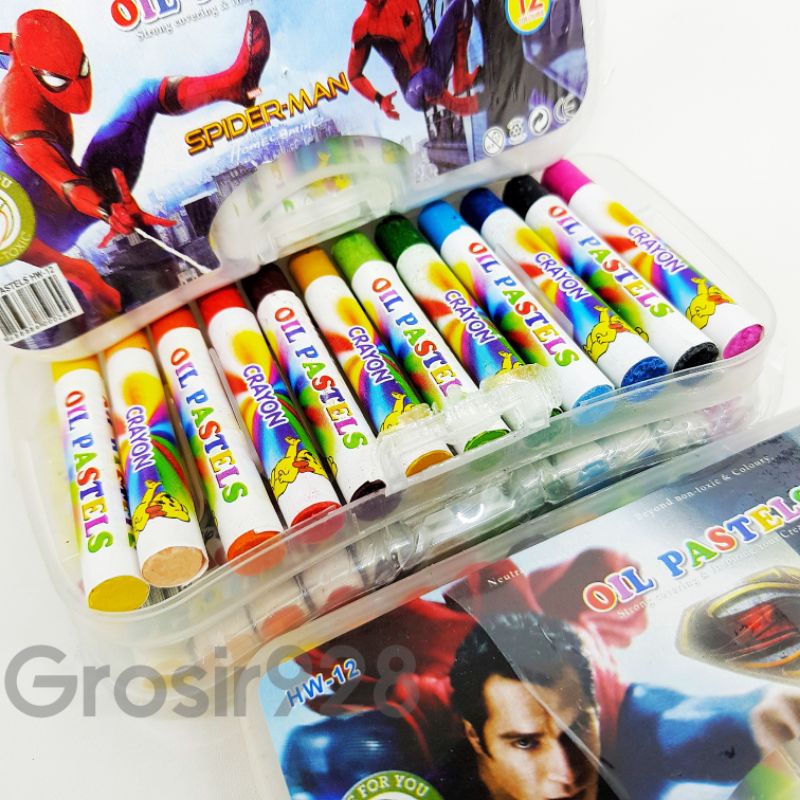 Jual Crayon 12 warna / Oil Pastel / Krayon BESAR | Shopee Indonesia