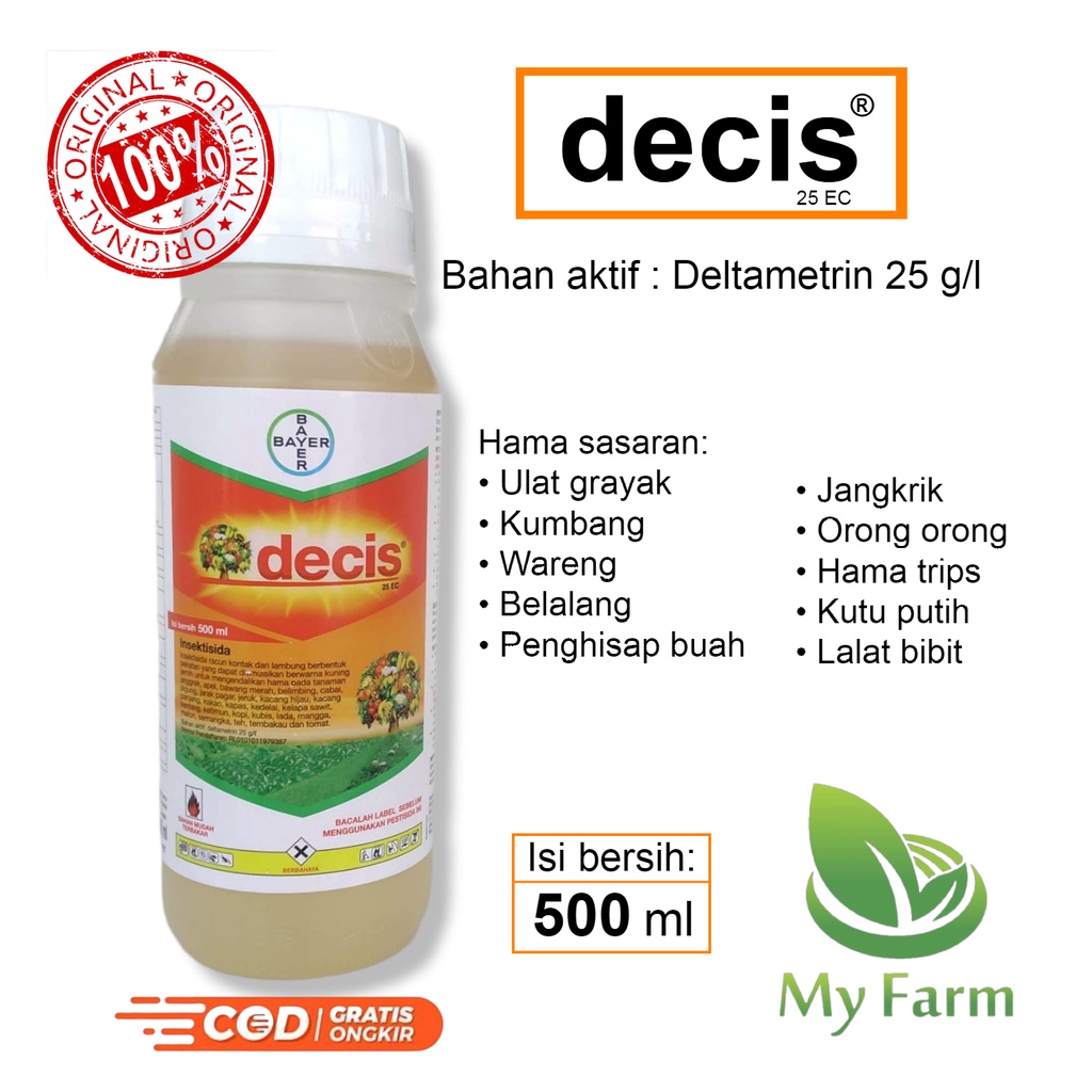 Jual Decis 25Ec 500Ml Insektisida Obat Semprot Pestisida Pembasmi Hama ...
