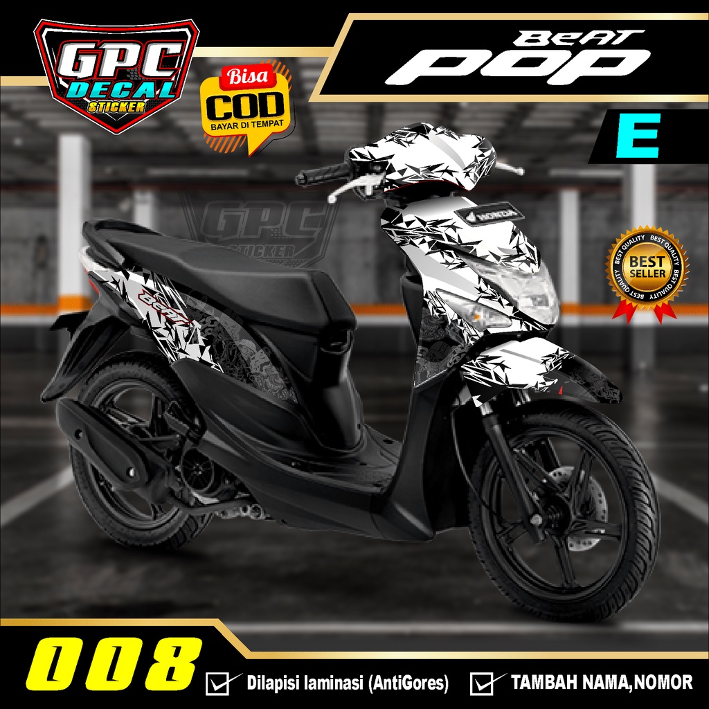 Jual Decal sticker Fullbody Beat Pop 008- Variasi List Motor Desain ...