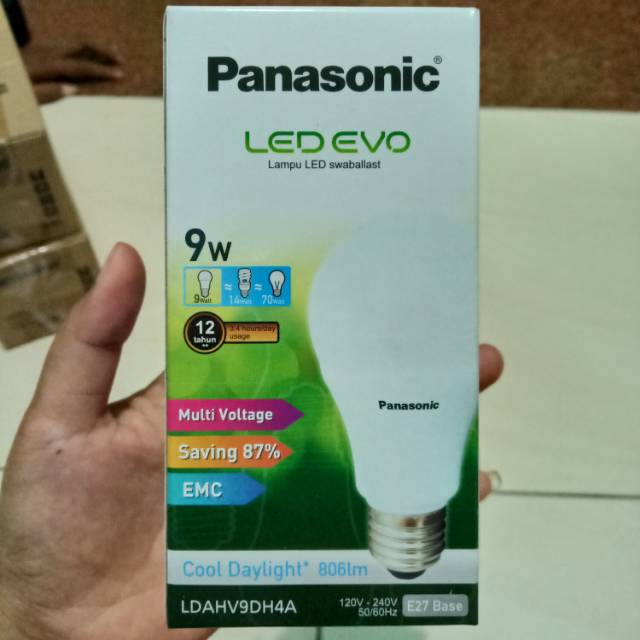 Jual LAMPU PANASONIC LED EVO / NEO 9 WATT | Shopee Indonesia