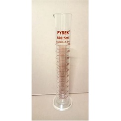Jual Measuring Cylinder / gelas ukur 500 ml - PYREK "K" RRC | Shopee ...