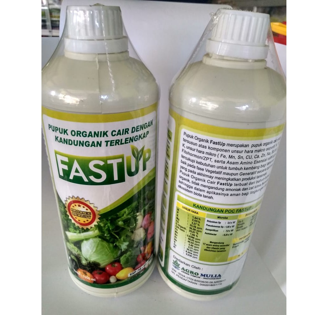 Jual FASTUP 1liter pupuk organik cair dengan kandungan terlengkap ...