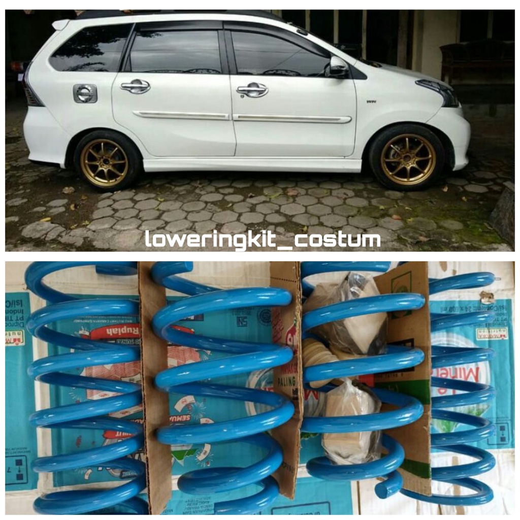 Jual loweringkit per custom ceper coil spring warna AVANZA brio mobilio ...