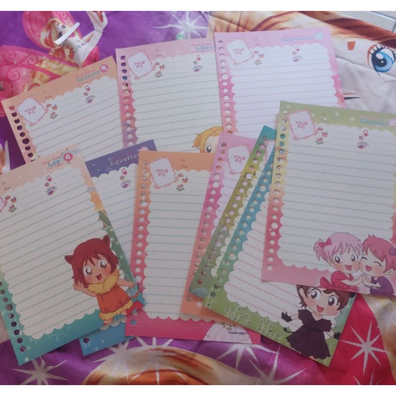 Jual Harvest langka limited edition SWEET ZODIAC loose leaf (isian ...