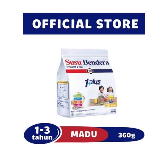 Jual Bendera 1+/ 3+ Susu Pertumbuhan Madu 600G / 360G | Shopee Indonesia