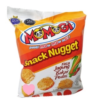 Jual MOMOGI NUGGET 12gr TWIST SNACK JAGUNG BAKAR PEDAS ROASTED CORN ...