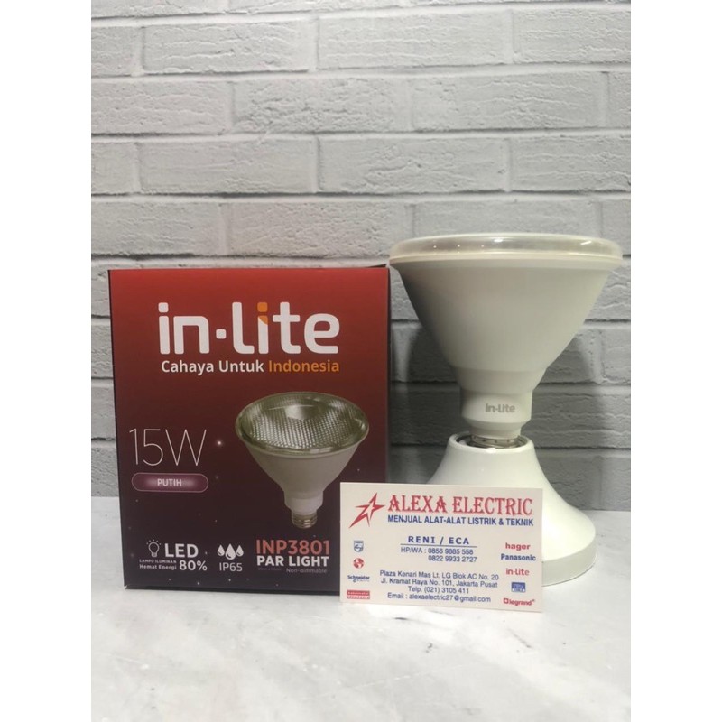 Jual Lampu sorot LED par 38 par38 15w 15 w 15 watt 15watt INP3801 INLITE IN LITE IN-LITE ...