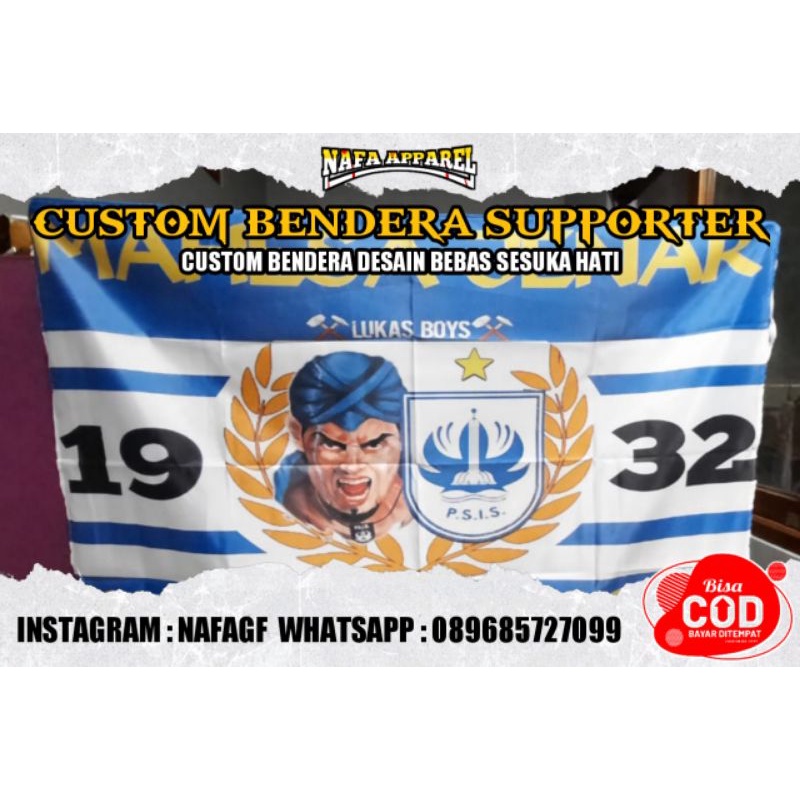 Jual CUSTOM BENDERA SUPPORTER BEBAS GAMBAR | Shopee Indonesia