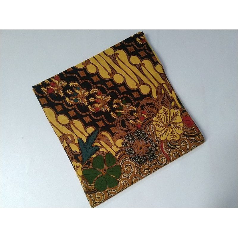 Jual Kain jarik batik sogan solo colet warna parang kembang | Shopee ...