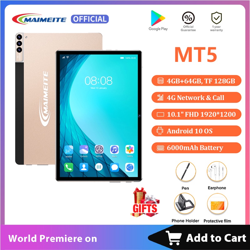 Jual MAIMEITE Tablet MT5 Official baru 4GB + 128GB 10.1inch ...