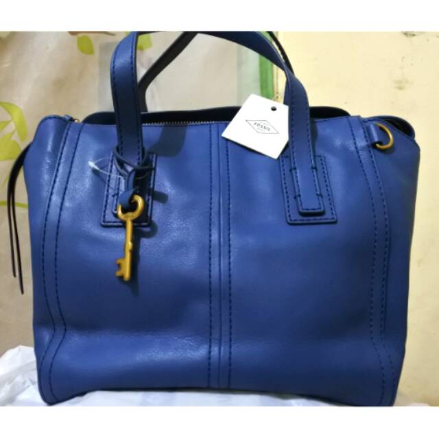 Jual Tas kulit branded bag fossil emma satchel original | Shopee Indonesia