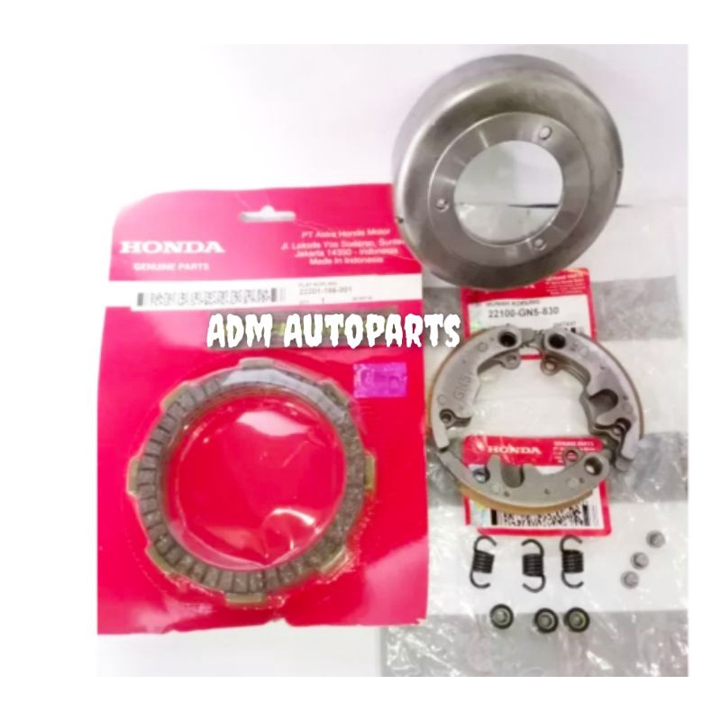 Jual Paket 4aitem Kampas ganda GN5+Kampas kopling 166+Mangkok GN5+Karet Ganda Supra x Supra ...