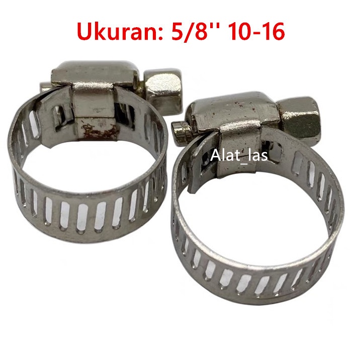 Jual 2pcs Klem Hose Clamp Sambungan Selang Oxygen Acetylene Lpg