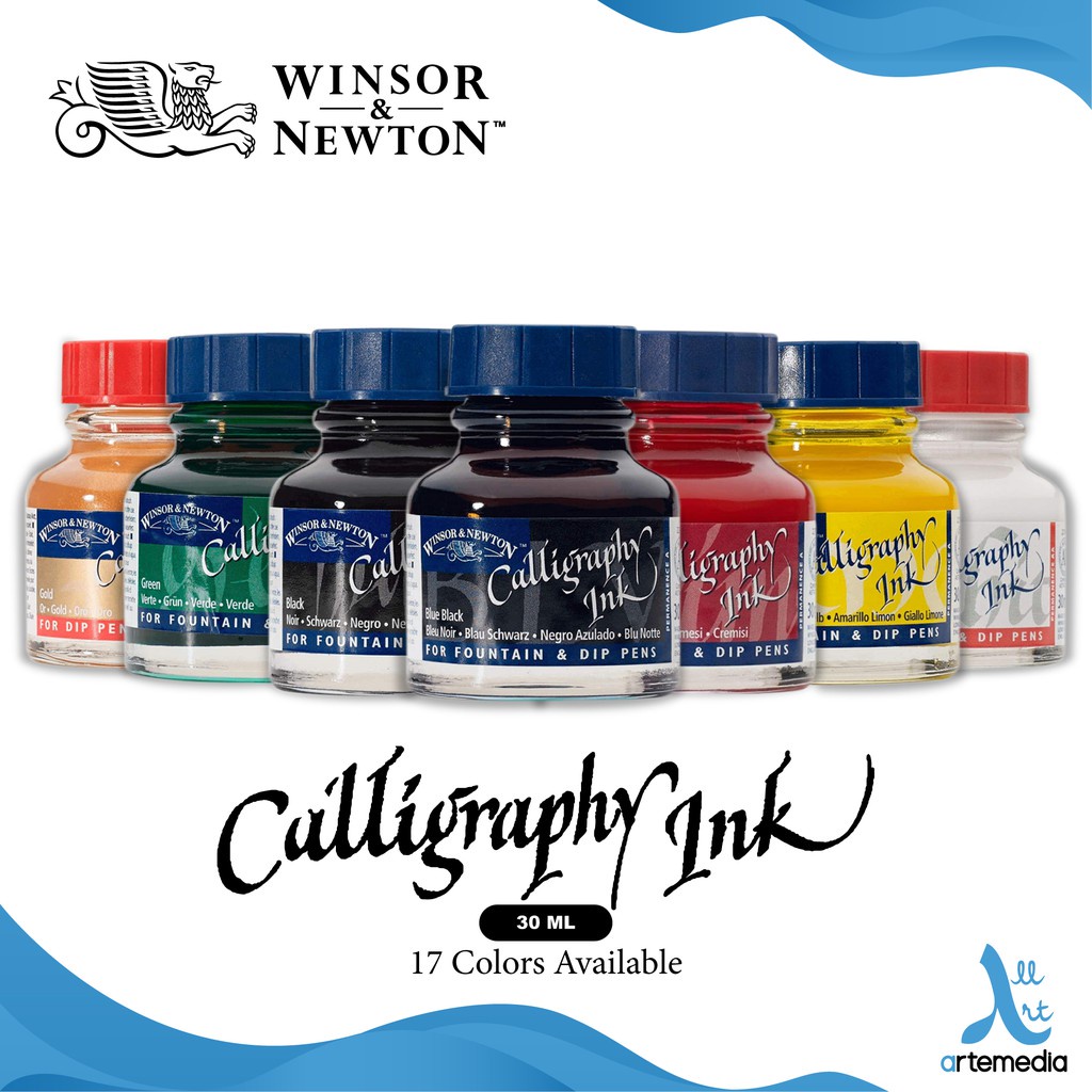 Jual Winsor & Newton Calligraphy Writing Ink 30ml – Art Lettering Dip ...