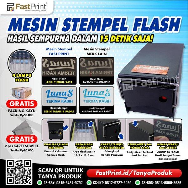 Jual Ternama Mesin Stempel Flash Kilat 4 Lampu Full Plat Besi Premium Murah | Shopee Indonesia