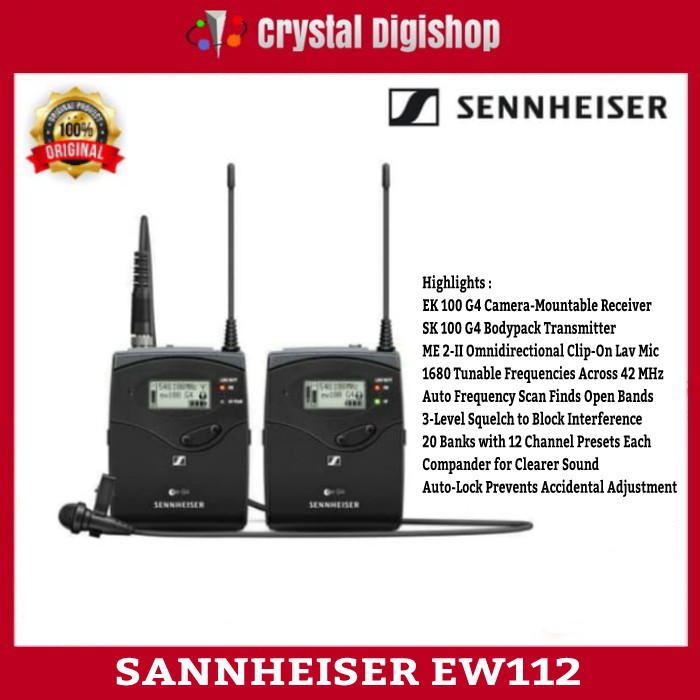 Jual Sennheiser EW112-P G4 -EW112P G4 Clip-on Wireless | Shopee Indonesia
