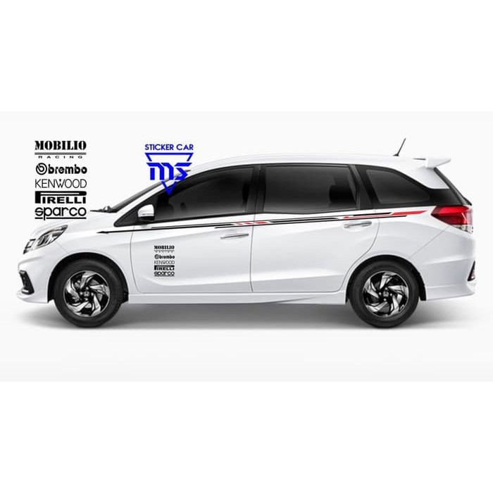 Jual sticker stiker mobil honda mobilio side body sponsorship custom ...