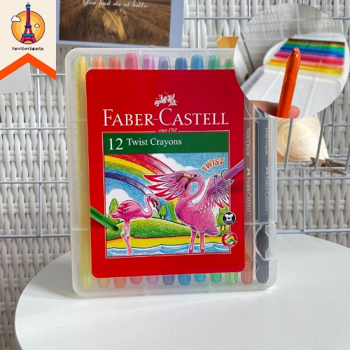 Jual Faber Castell Twist Crayon Krayon 12 Warna 12 Color Krayon Alat ...