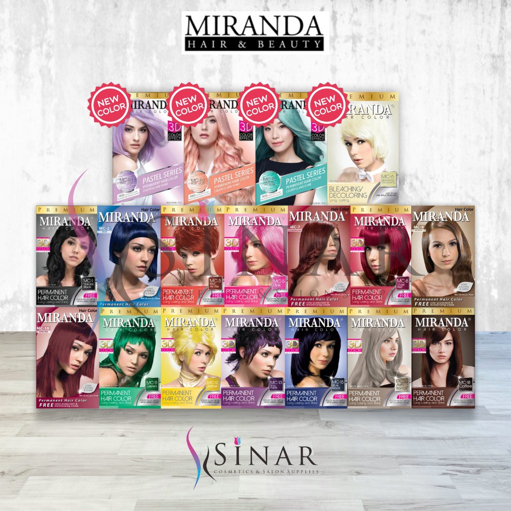 Jual *SINAR* Miranda Hair Color Colour - Cat Semir Rambut (Kecil ...