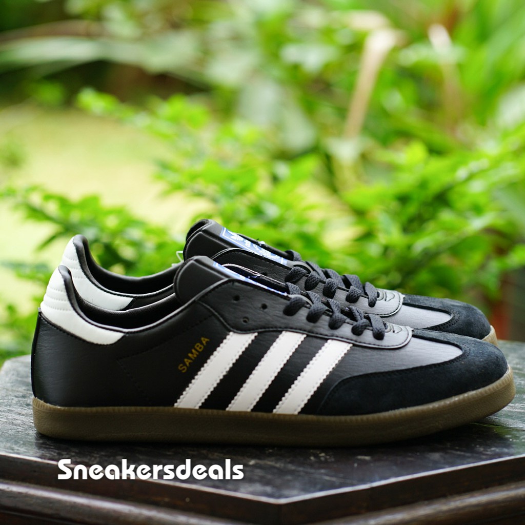 Jual Adidas Samba Black Hitam Sepatu Sneakers Pria Casual | Shopee ...