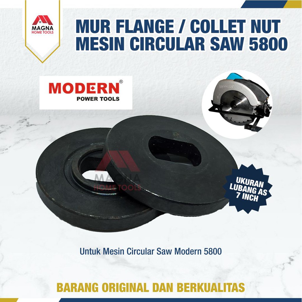 Jual MUR FLANGE / COLLET NUT / FLANGE SET CIRCULAR SAW MODERN 5800 ...