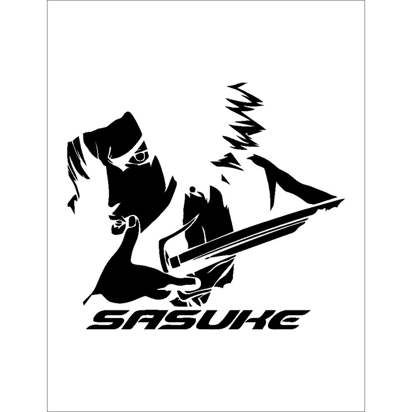 Jual Cutting Stiker sasuke uchiha naruto Sticker keren untuk kaca body ...