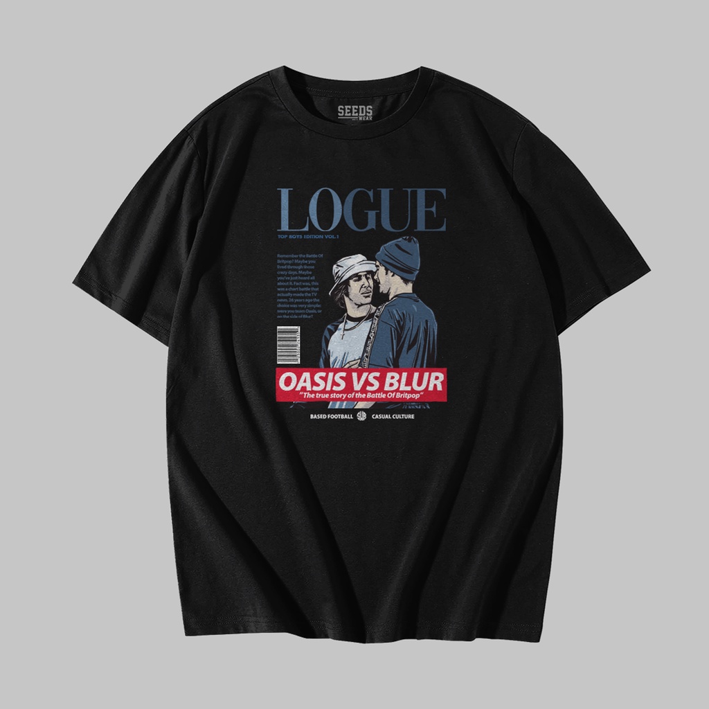 Jual KAOS OASIS VS BLUR LOGUE | Shopee Indonesia