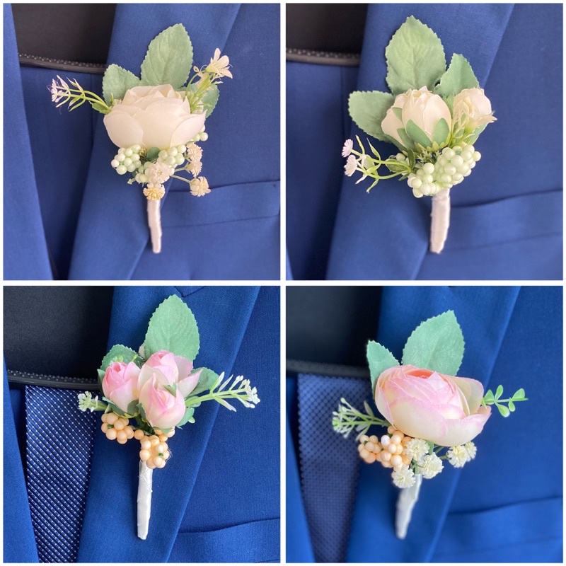 Jual corsage rustic bunga jas pengantin pria boutonniere buket wedding ...