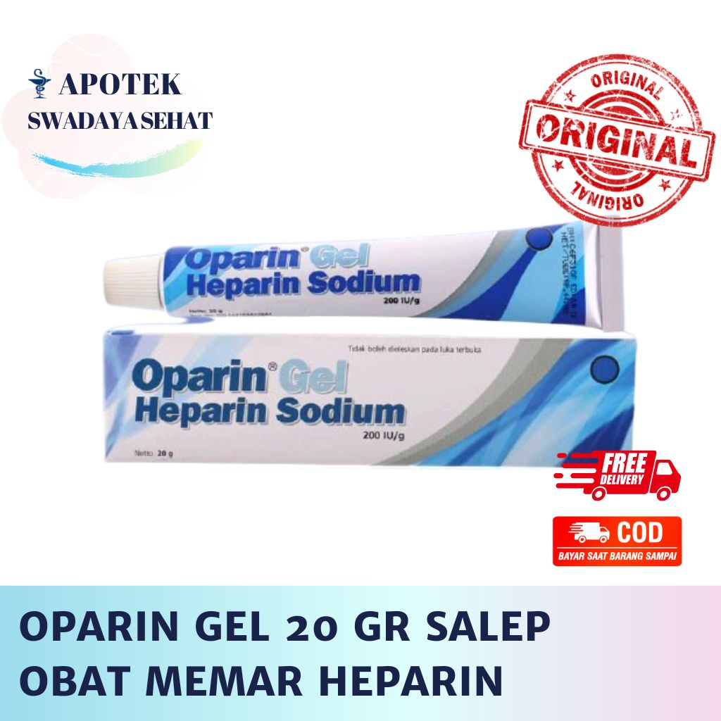 Jual OPARIN GEL 20 GR - Salep Luka Memar Kebiruan Pembuluh Darah ...